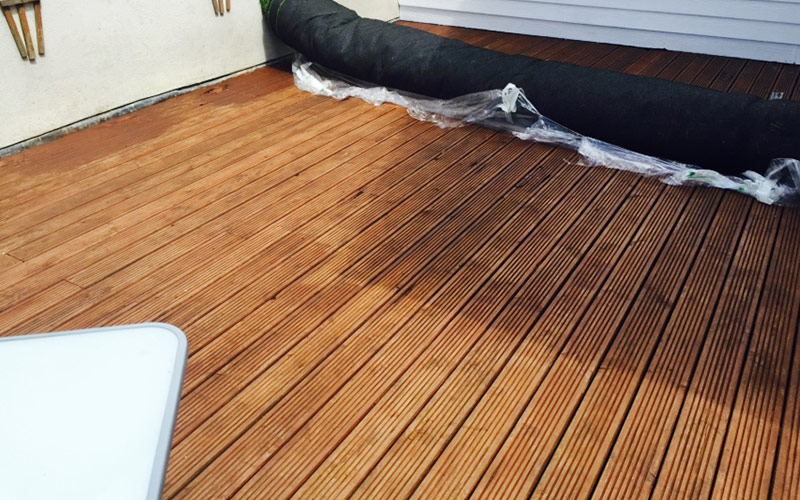 Artificial grass over old decking? YES!