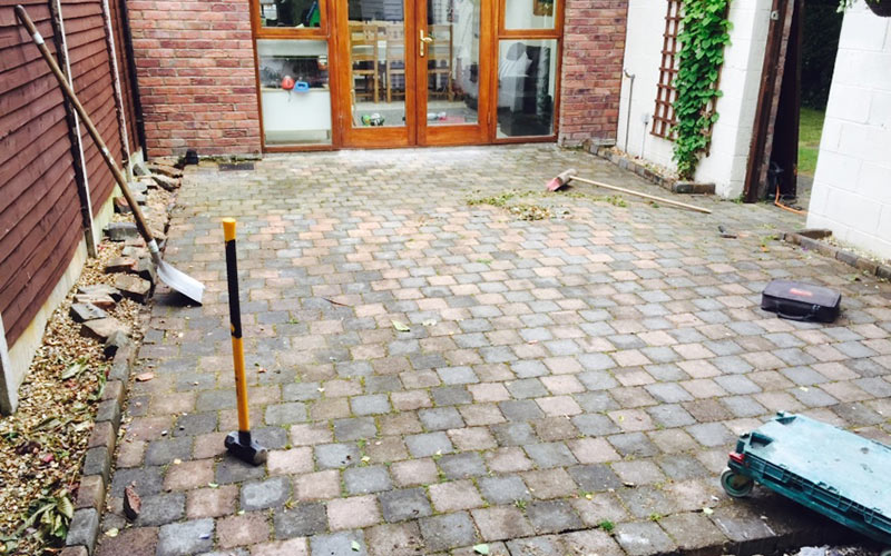 Artificial grass over cobblelock? No problem! - Sanctuary Synthetics